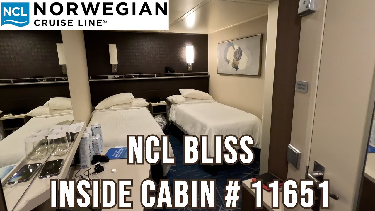 NCL Bliss Inside Cabin #11651 - YouTube