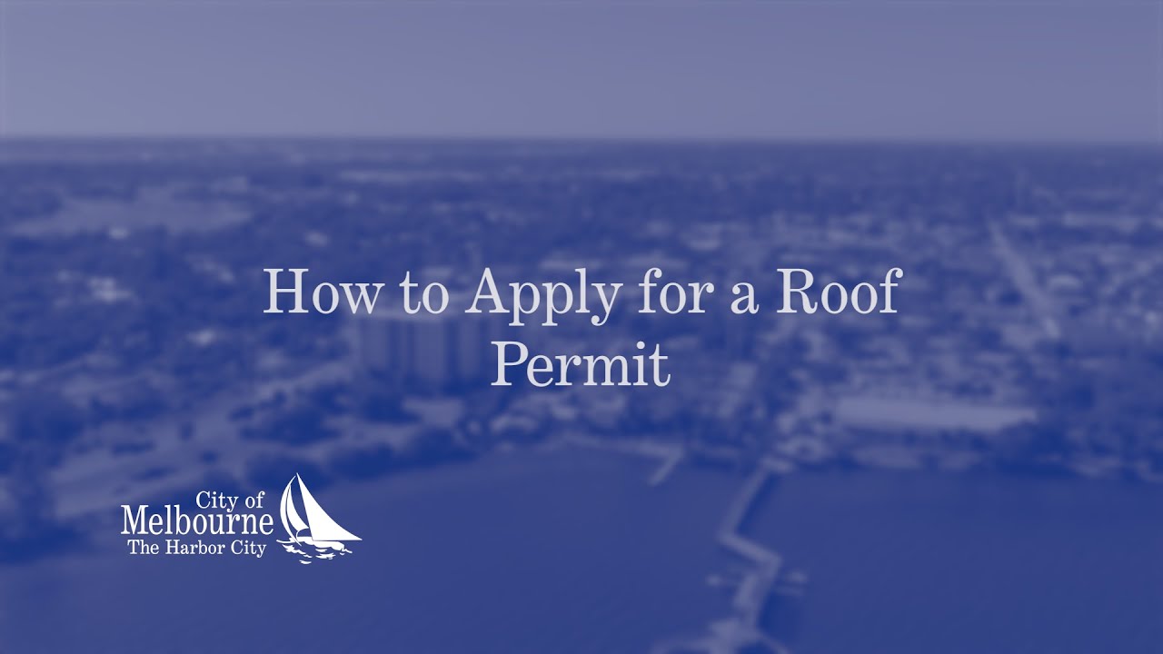 How to Apply for a Roof Permit - YouTube