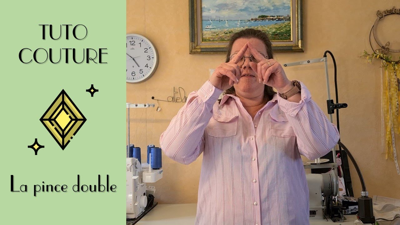Tuto couture facile - la pince double - YouTube