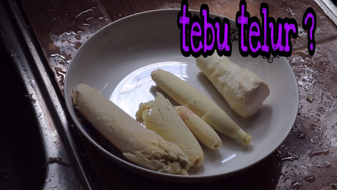Weird vegetables / Tebu telur ? / Saccharum edule - YouTube