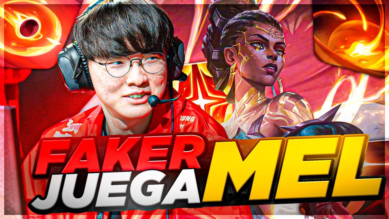 FAKER JUEGA MEL POR PRIMERA VEZ *ES UNA LOCURA* - YouTube