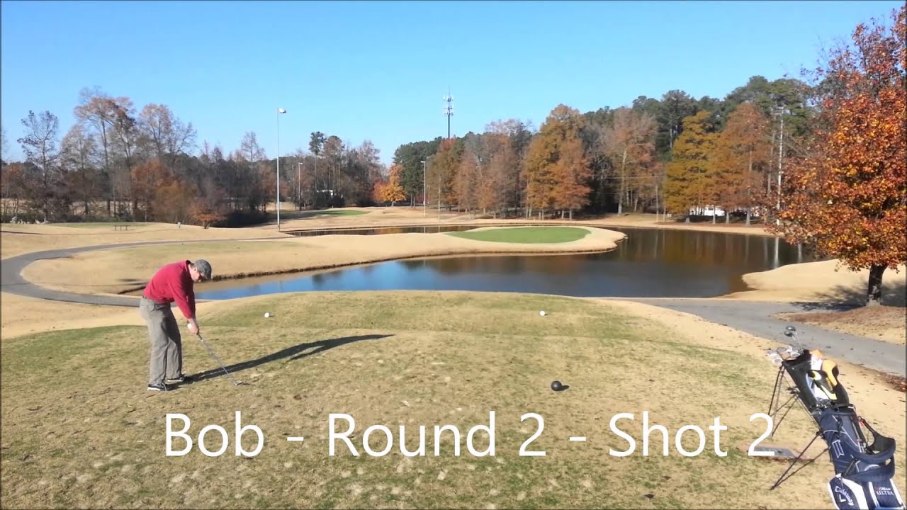 11 attempts at the water hole (#7) at Knights Play golf course - YouTube