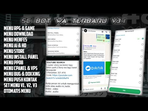 SC BOT WA TERBARU V3.1 || FREE APIKEY || NO ENC 100% || COCOK UNTUK ...