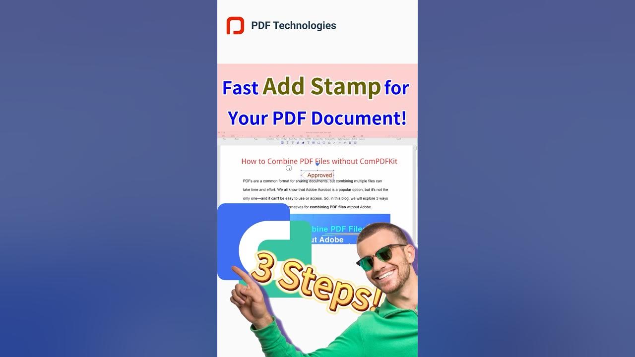 How to Add a Stamp on Your PDF File? #how to edit PDF #how to add stamp to pdf #create company ...