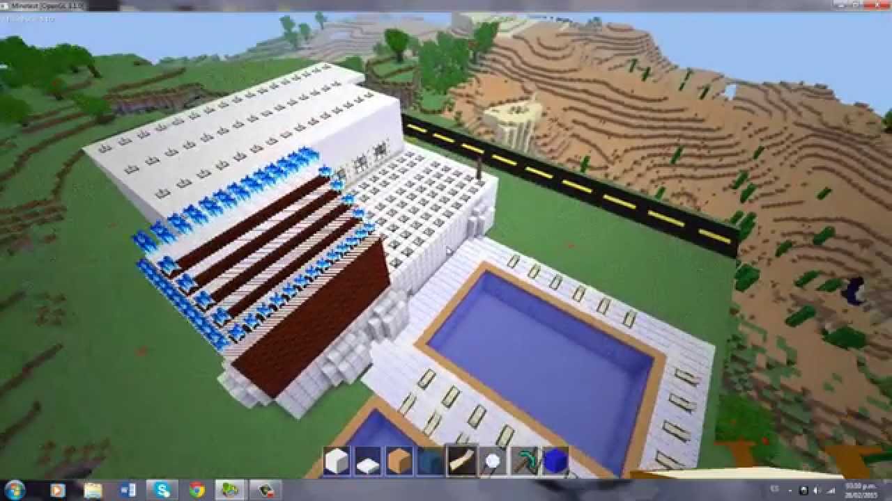 COMO HACER UNA PISCINA EN MINECRAFT Y MINETEST XD - YouTube
