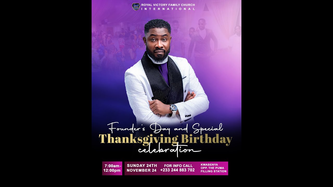 Welcome to Founders Day and Special Thanksgiving Service of Apostle ...