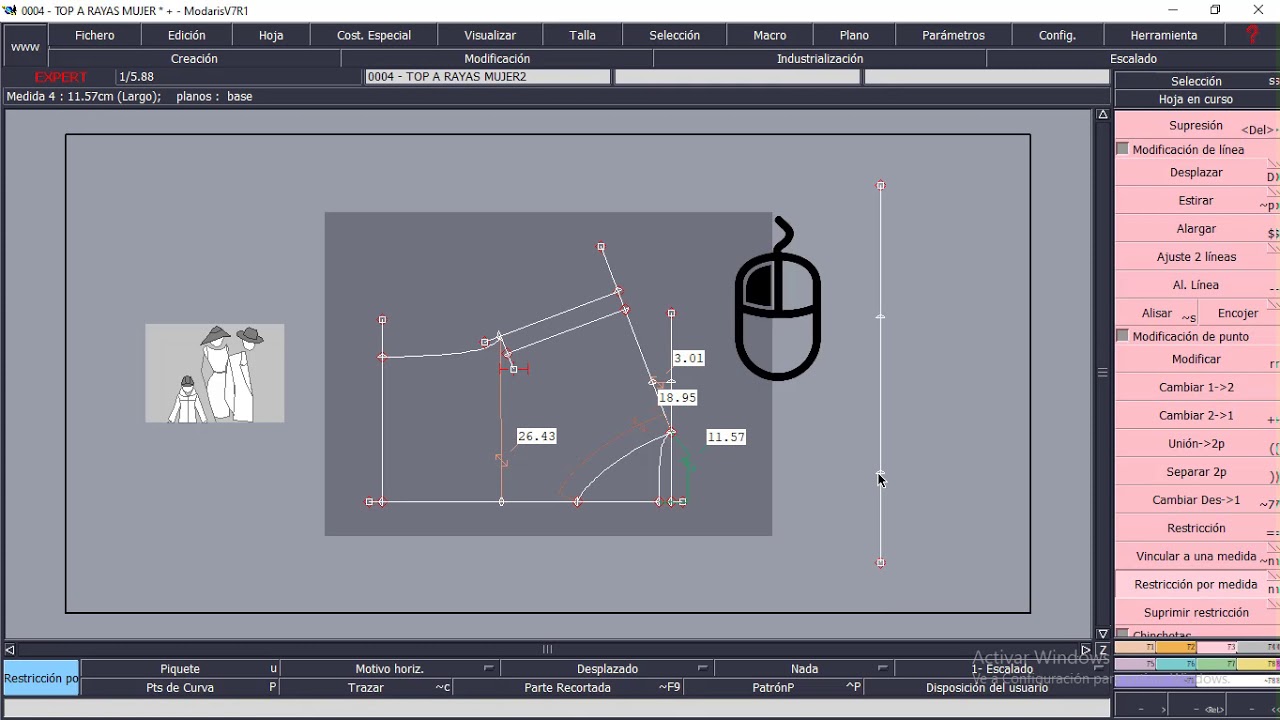 LECTRA MODARIS - RESTRICCION POR MEDIDA / CONSTRAINT BY MEASURE (n ...