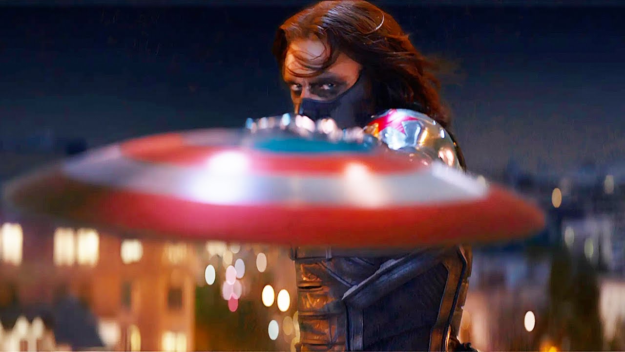 The Winter Soldier Catches Captain America's Shield - "In Pursuit ...