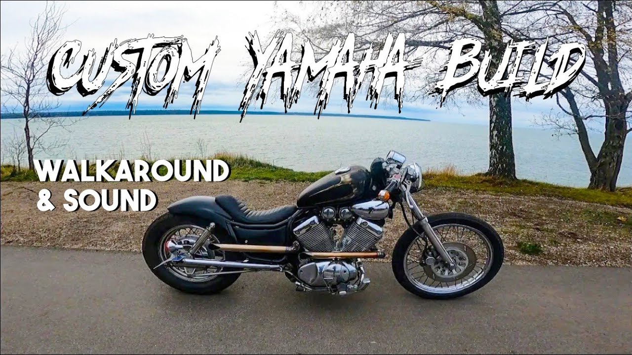 Custom Yamaha XV535 Virago sound and walkaround ( caferacer / bobber ...