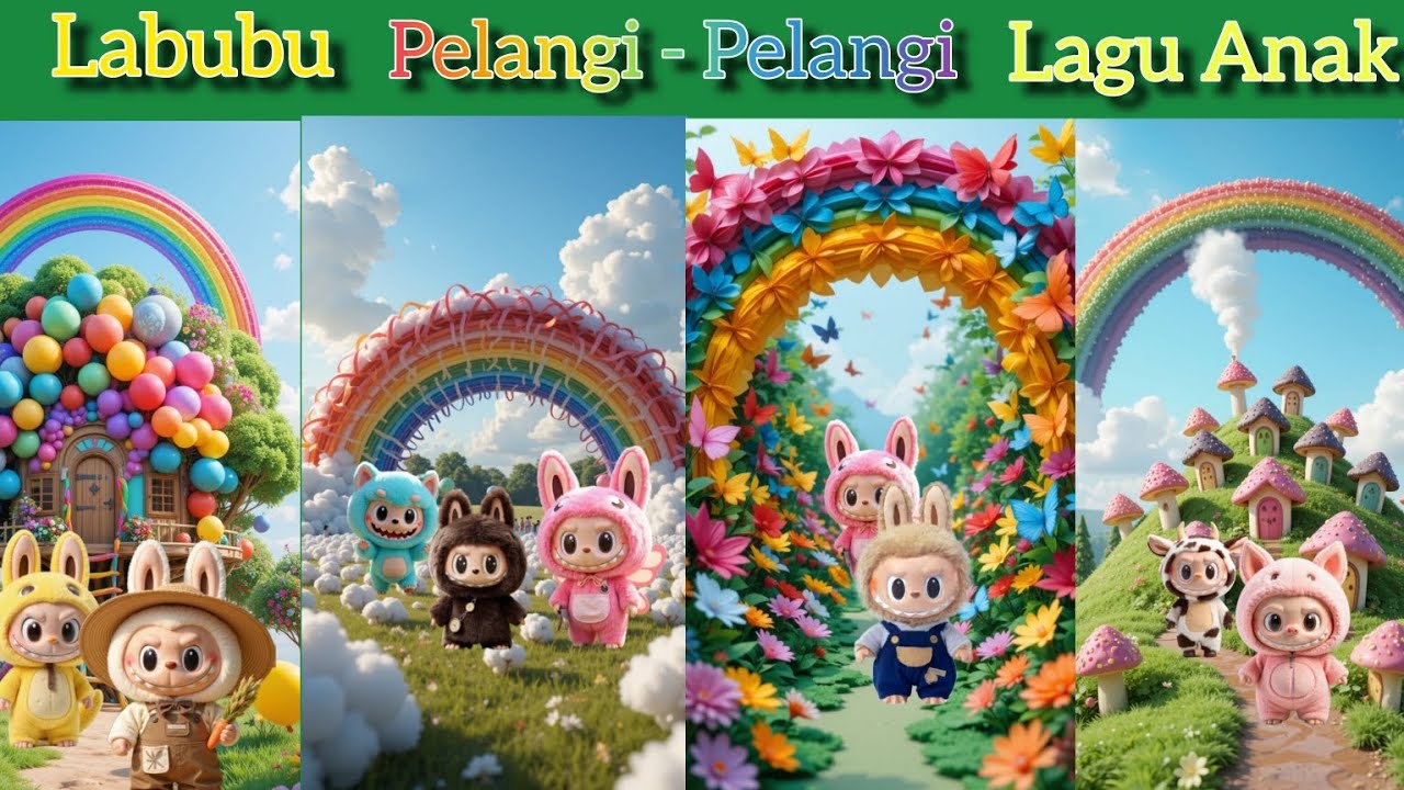 PELANGI - PELANGI versi LABUBU | Lagu Anak Populer | Viral - YouTube