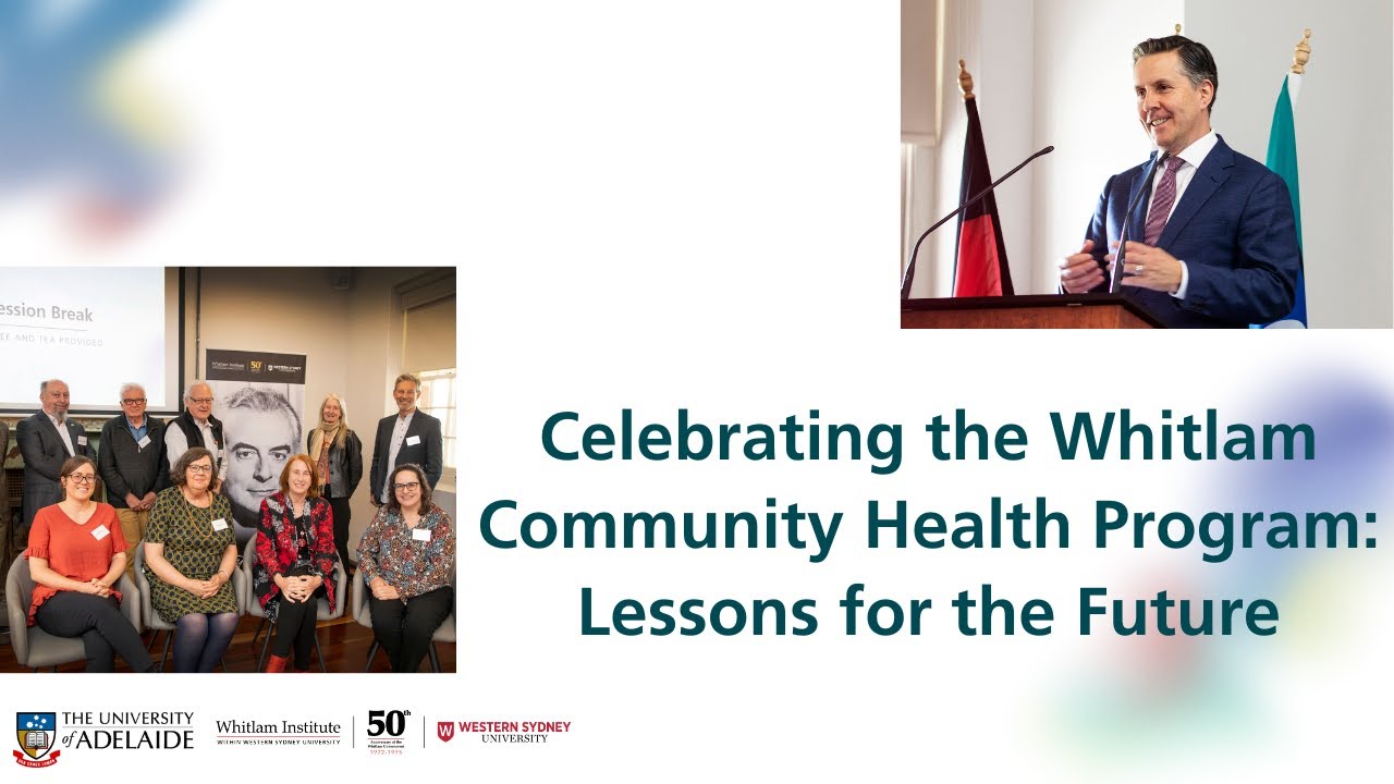 Policy Forum: Celebrating the Whitlam Community Health Program: Lessons ...