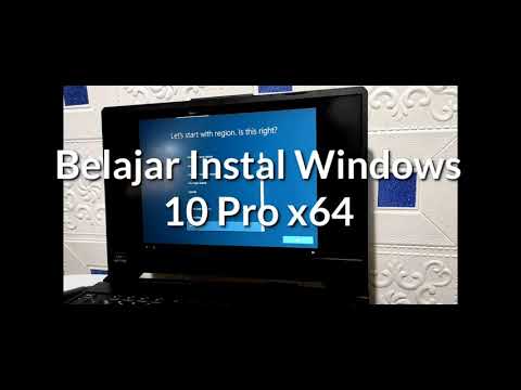 Belajar Install Windows 10 Pro x64 - YouTube