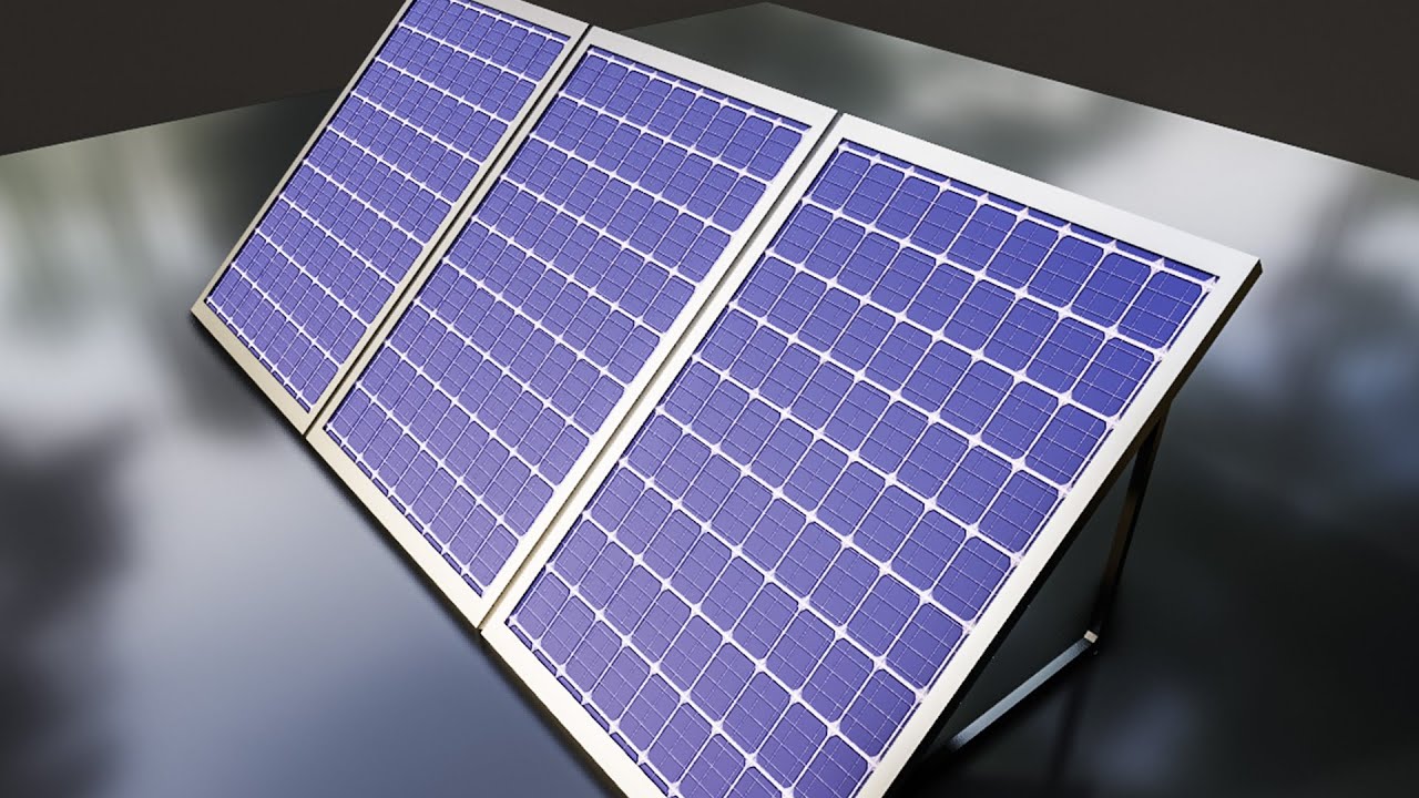 Procedural Solar Panels Material (Blender Tutorial) - YouTube