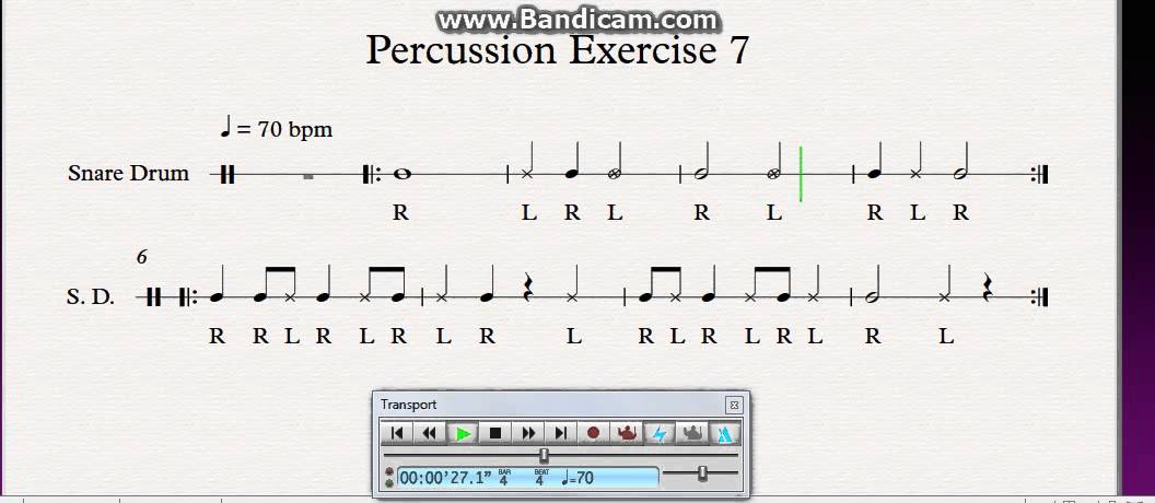 Percussion Exercises 7 - YouTube