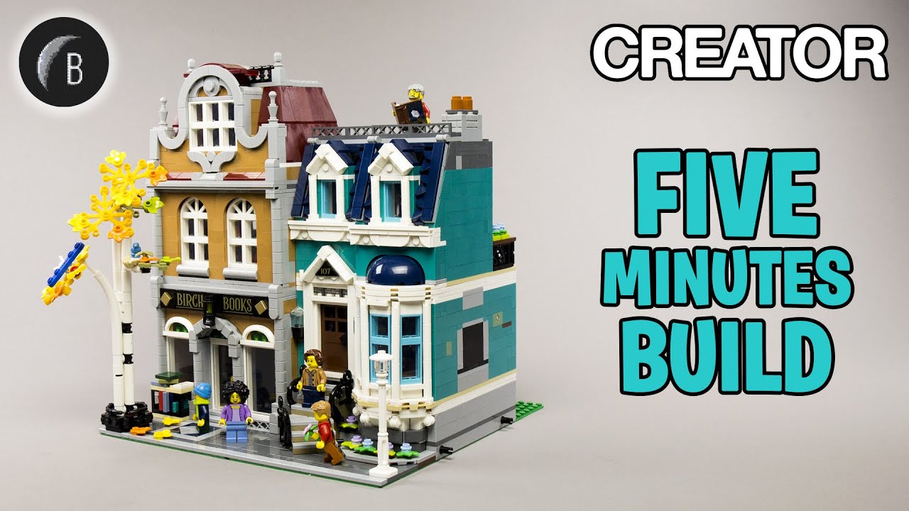 LEGO 10270 - Bookshop - Creator Expert - 5 Minutes Build - YouTube