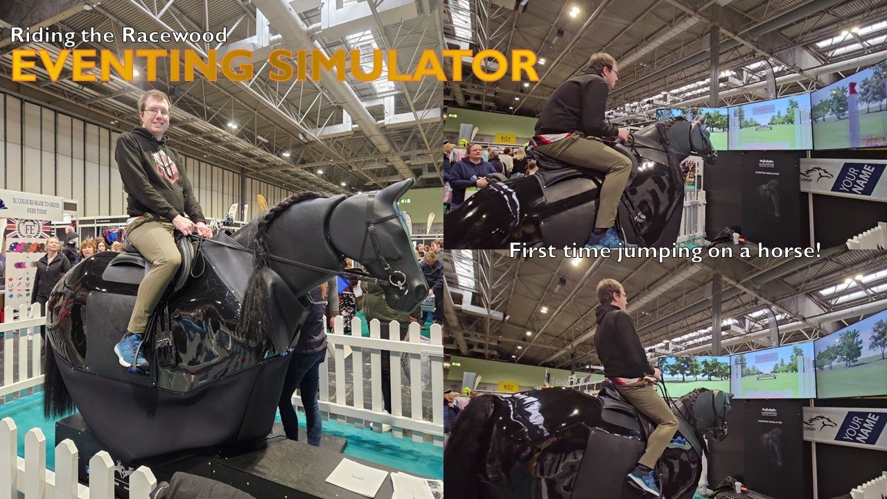 Riding the Racewood Eventing Simulator at the National Equine Show ...