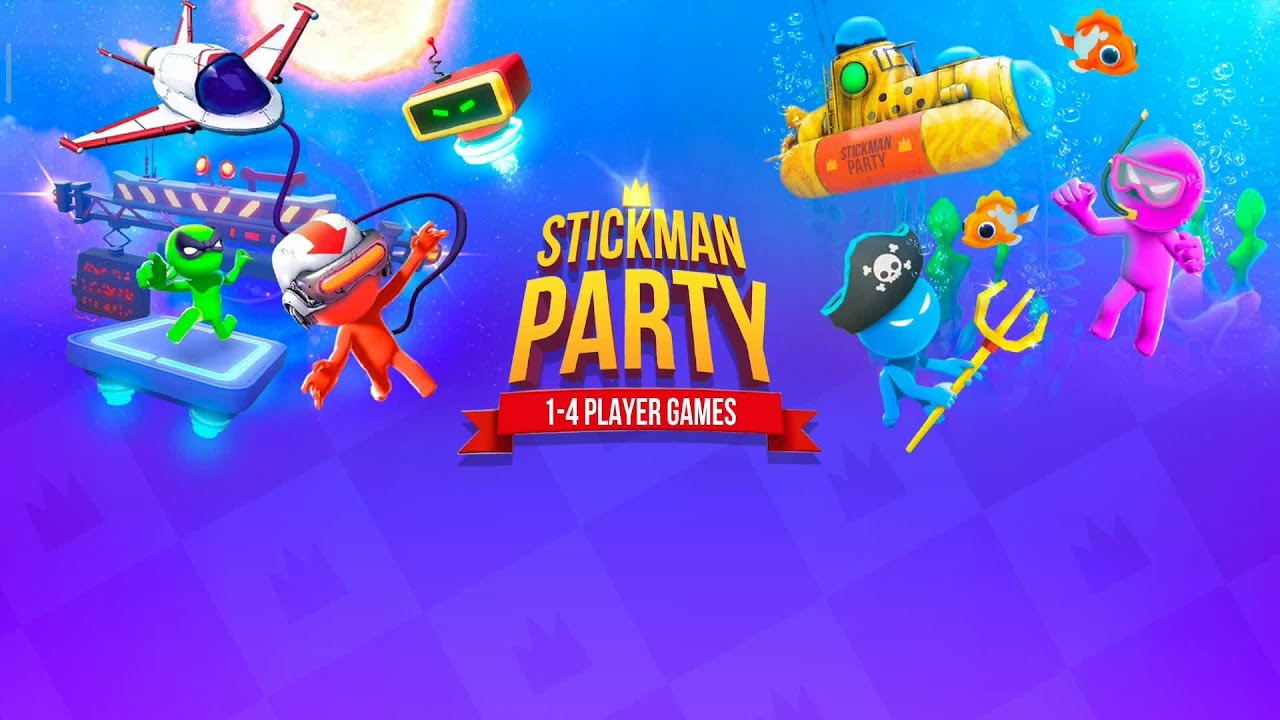New Update Stickman Party 1 2 3 4 Players - Funny Stickman Party Random ...