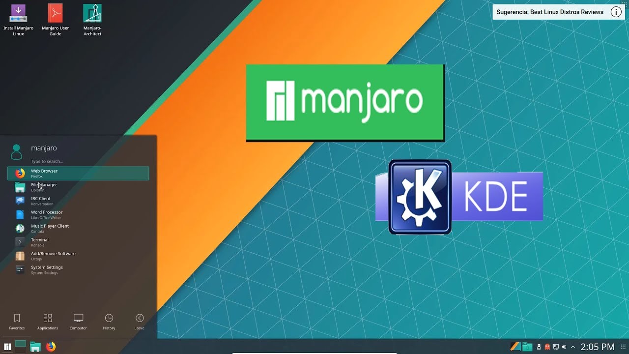 Manjaro Linux KDE 17.1.11 "Hakoila" - Full Review - YouTube