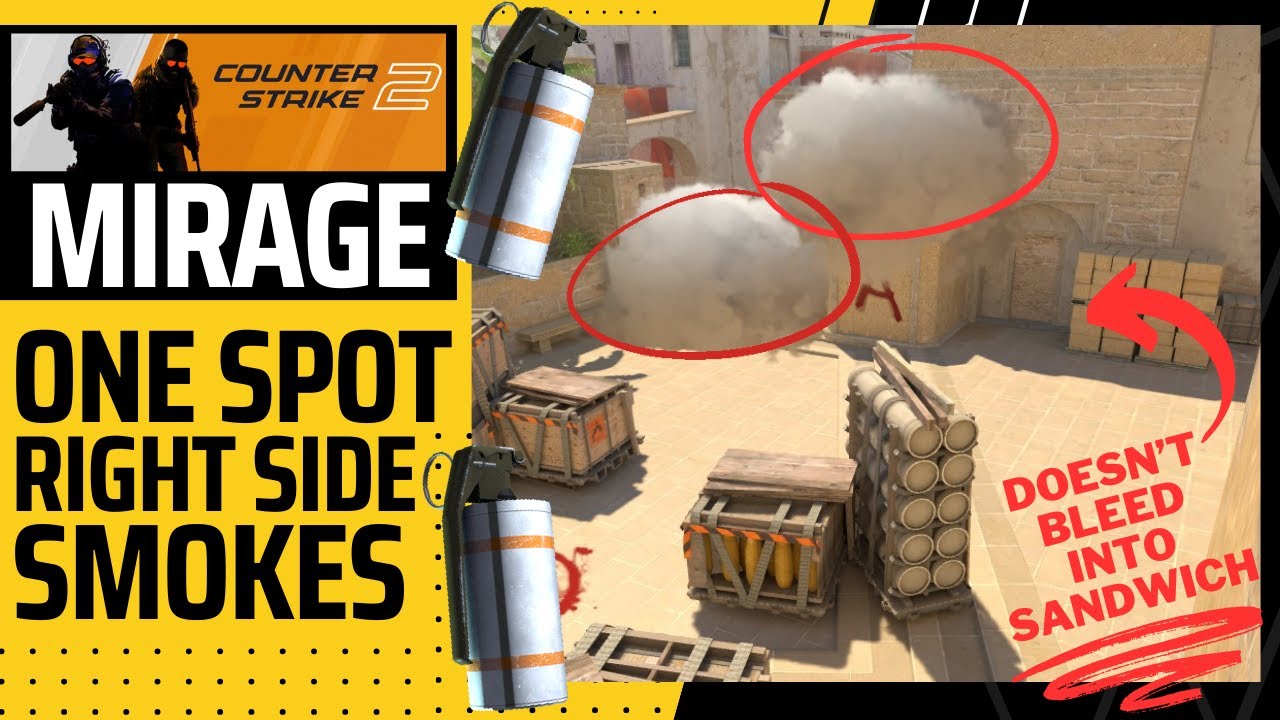 Mirage CS2 | How to Throw Stairs & Jungle Smokes *Correctly* from One ...