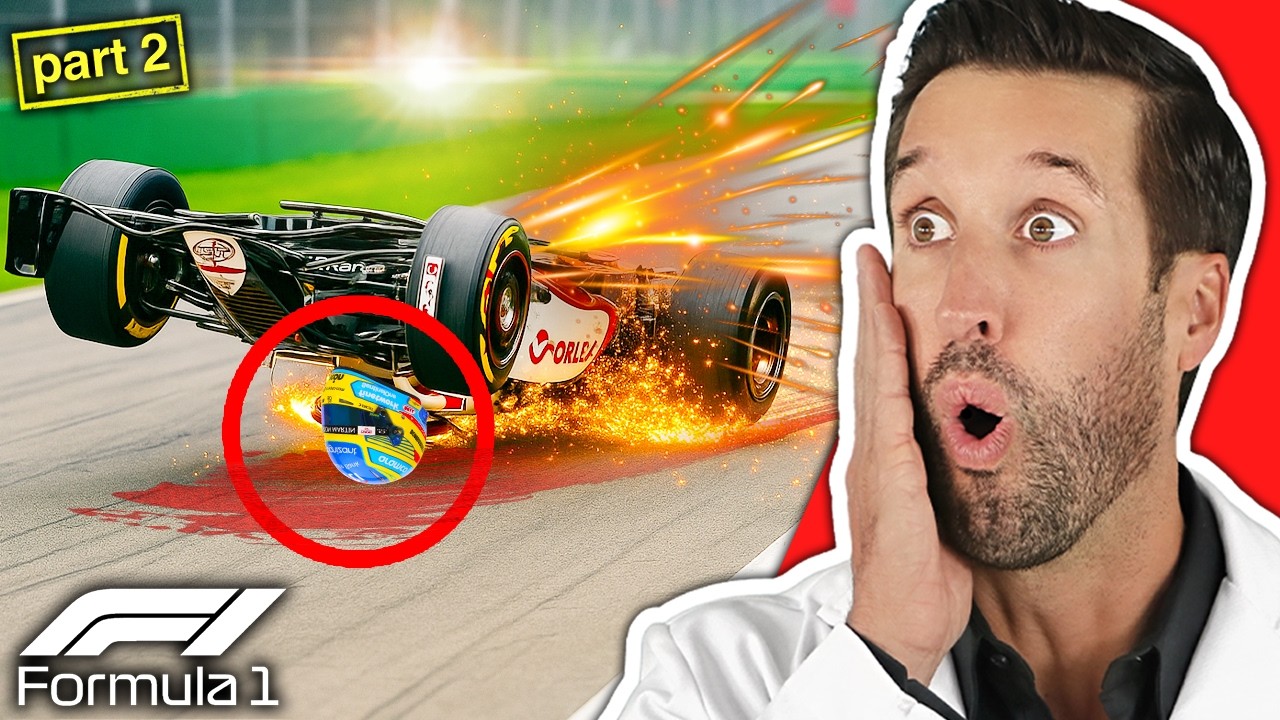 ER Doctor REACTS to Most Dramatic Formula 1 (F1) Race Car Crashes #2 ...