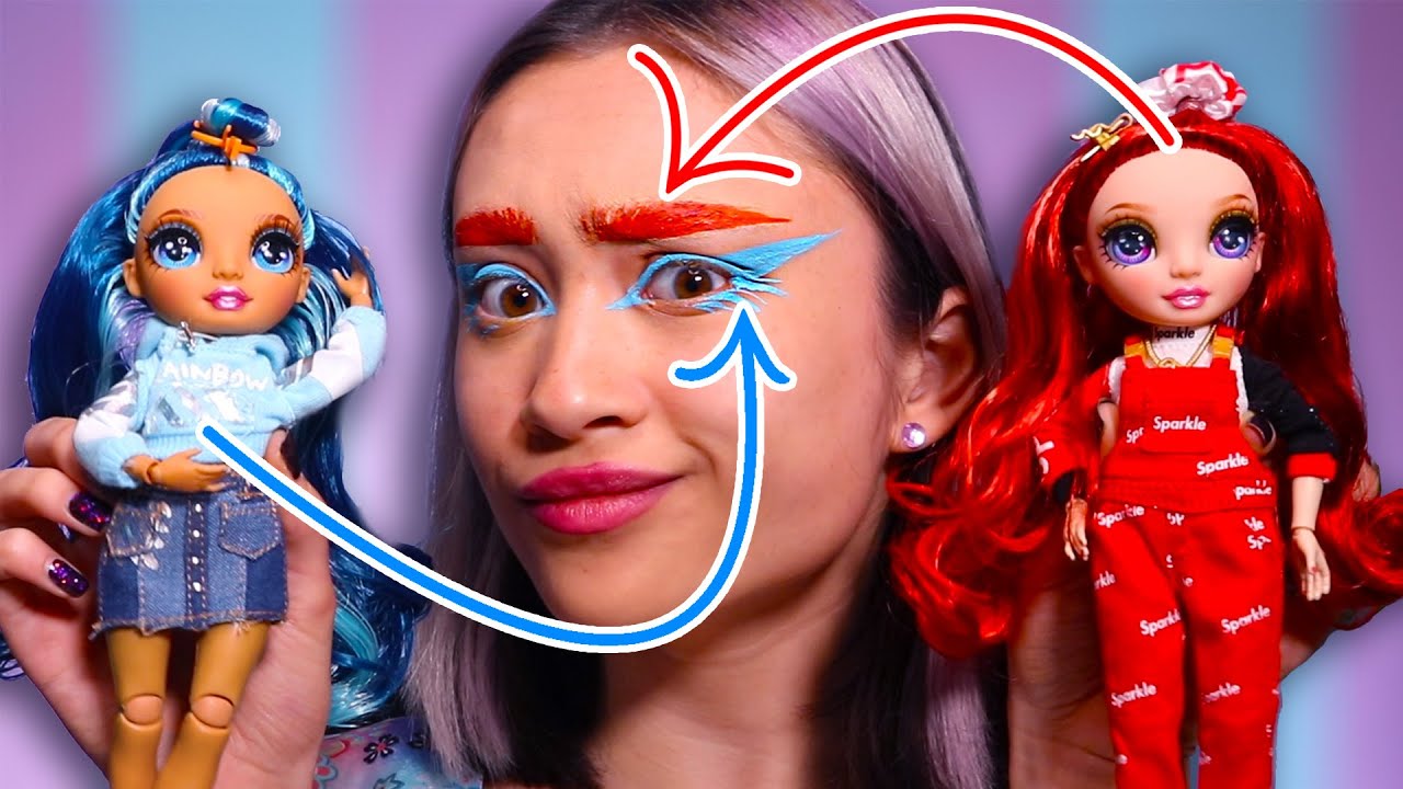 Dit wordt een... interessante make-up look! | RAINBOW HIGH BEPAALT DE ...