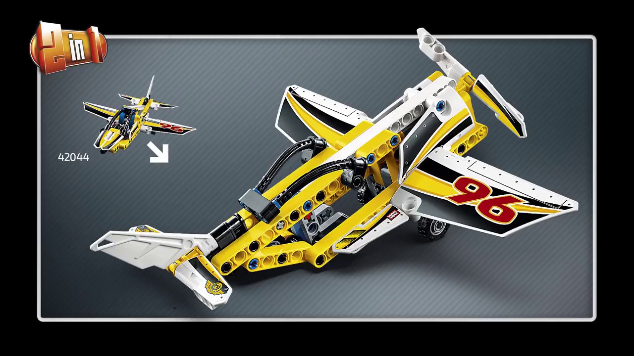LEGO® Technic 42044 Düsenflugzeug / Display Team Jet - YouTube