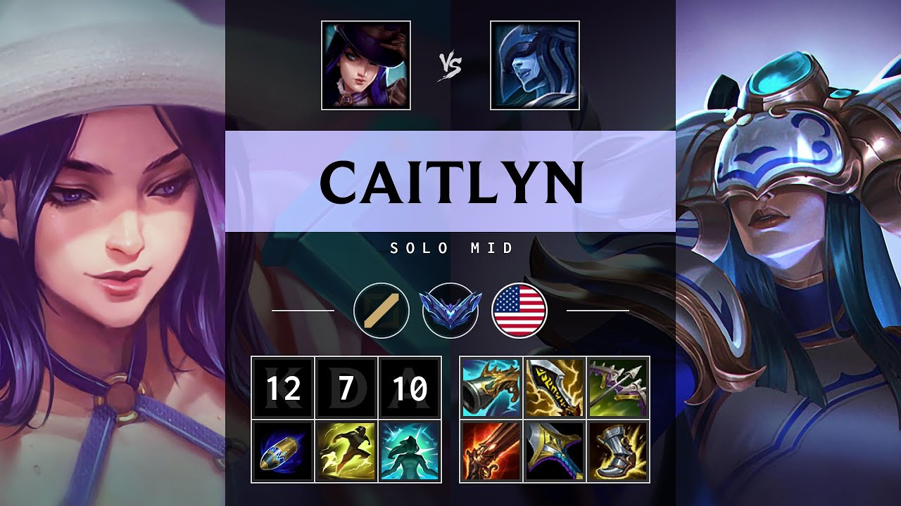 Caitlyn Mid vs Lissandra - NA Diamond Patch 25.19 - YouTube