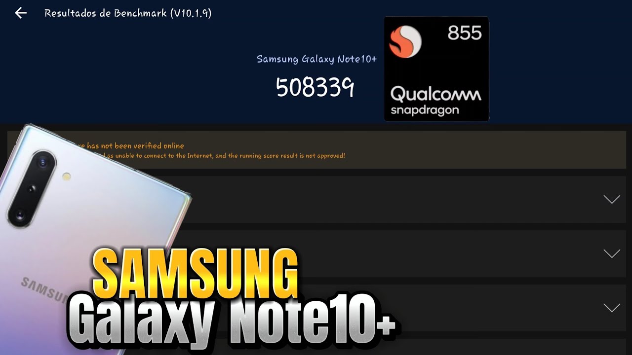Galaxy Note10 plus - snapdragon 855 - Antutu Benchmark - YouTube