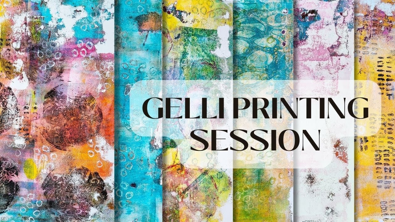 DIY: Einzigartige Designpapiere selbstgemacht - Gelli Plate Druck mit ...