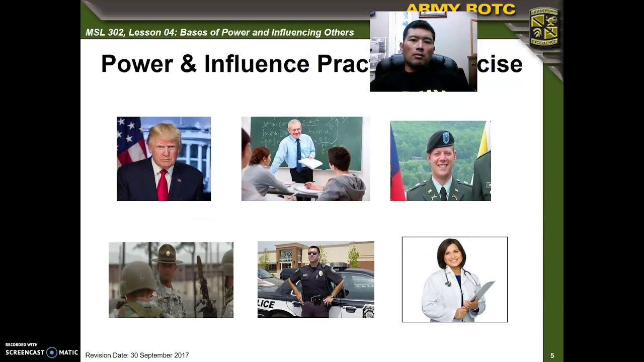 Bases of Power and Influencing Others Slide Narration - YouTube