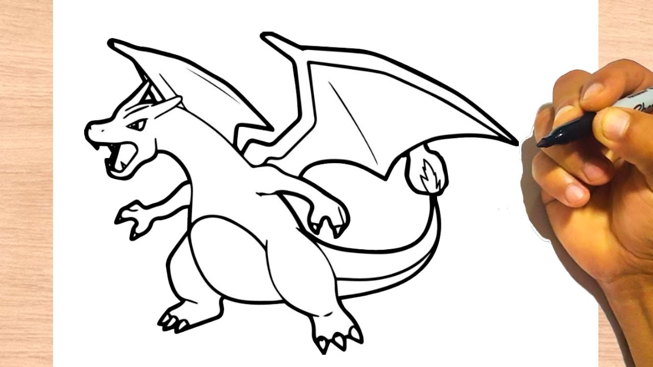 How to Draw CHARIZARD (Pokemon) easy - Drawing Step by Step - YouTube