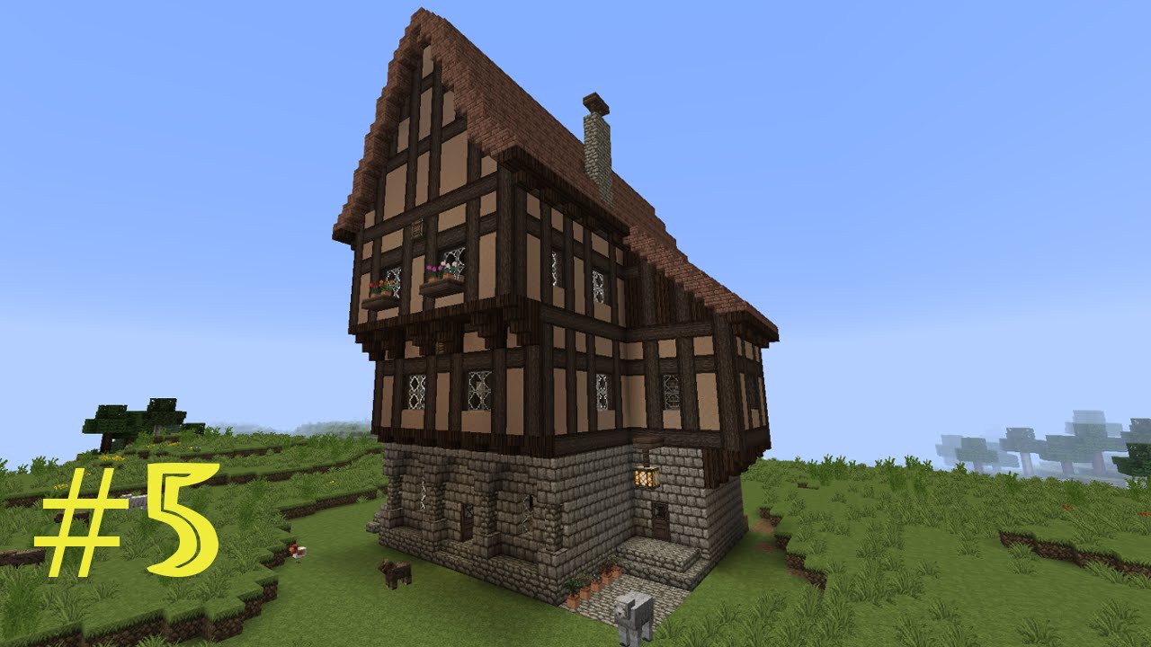 Minecraft Tutorial - Fachwerkhaus (Wohnhaus) #5 - YouTube
