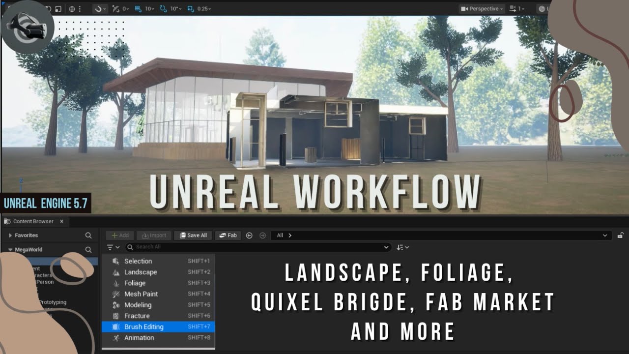 Unreal Engine Full Workflow: Landscape → Materials → Quixel → ...