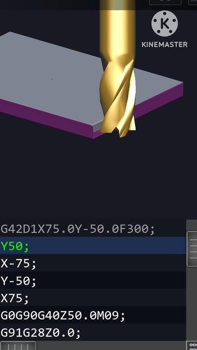 G41,G42 Cutter compensation simulation @QMAT-Selva - YouTube