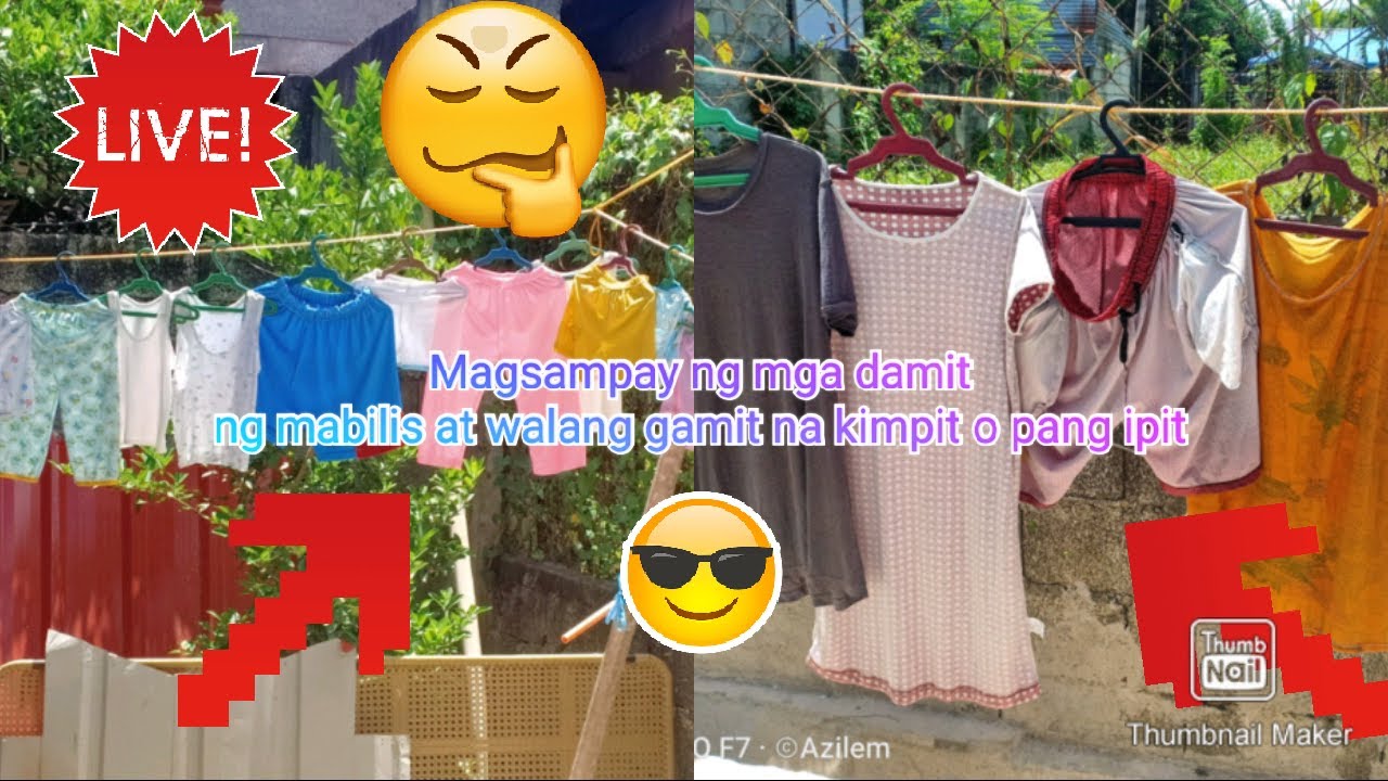 Tricks Paano Mabilis matuyo ang mga nilabhang damit ng hindi gumagamit ...
