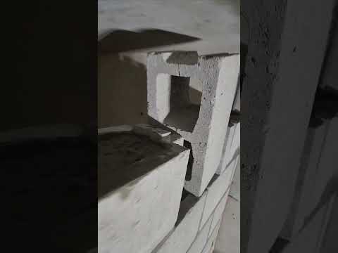 Block Concrete High Voltage Room Bond Beam Poured Solid rebar vertical ...