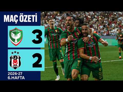 Amedspor Beşiktaş | 3-2 | Maç özeti | Süper Lig 2026/27 | beşiktaş maç özeti