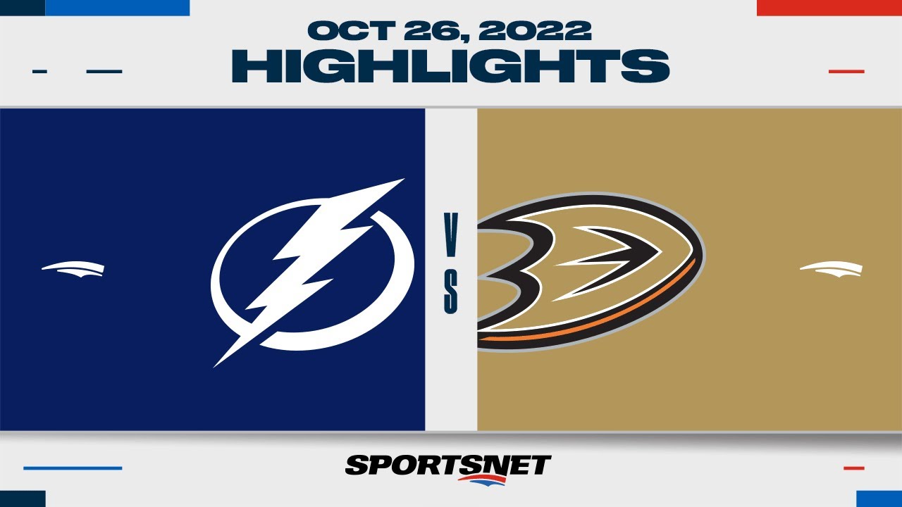 NHL Highlights | Lightning vs. Ducks - October 26, 2022 - YouTube