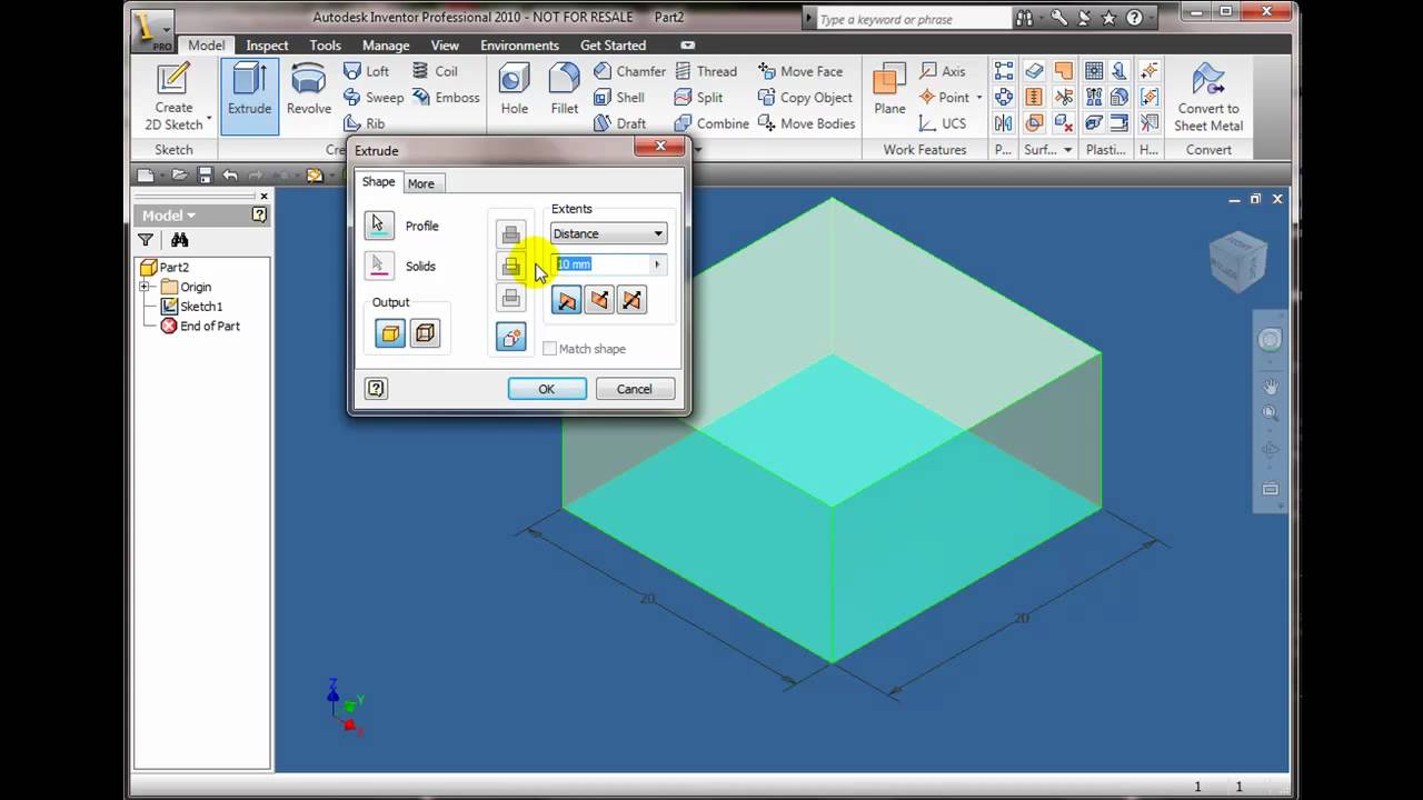 Creating a Simple Cube - YouTube