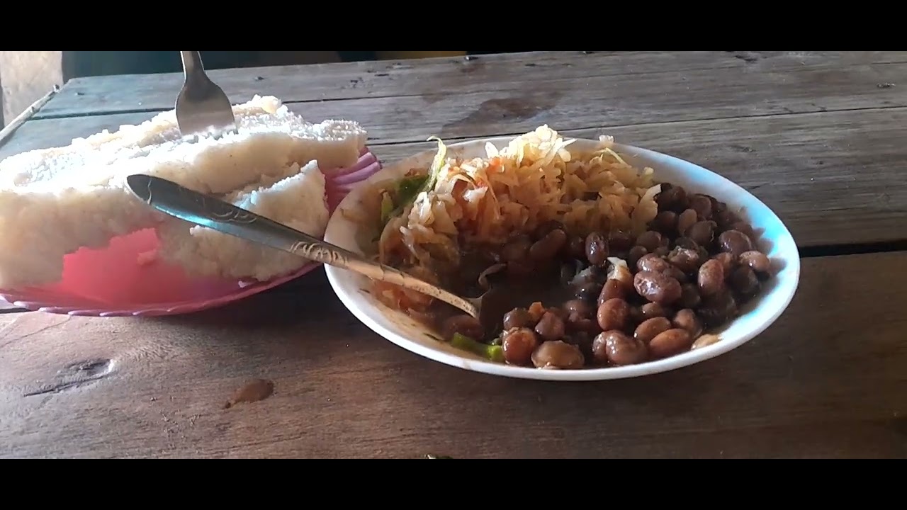delicious ugali cabbage madodo# - YouTube