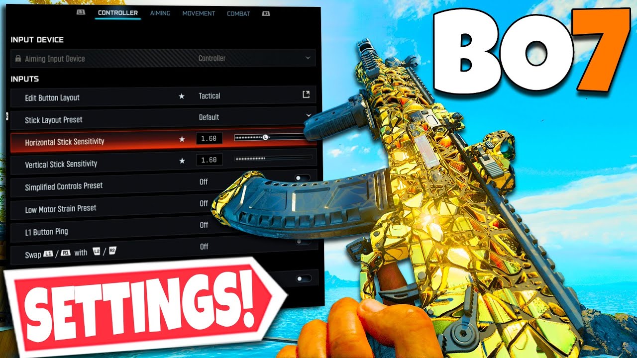 NEW BEST BLACK OPS 7 CONTROLLER SETTINGS! (BO7 Movement, Audio ...