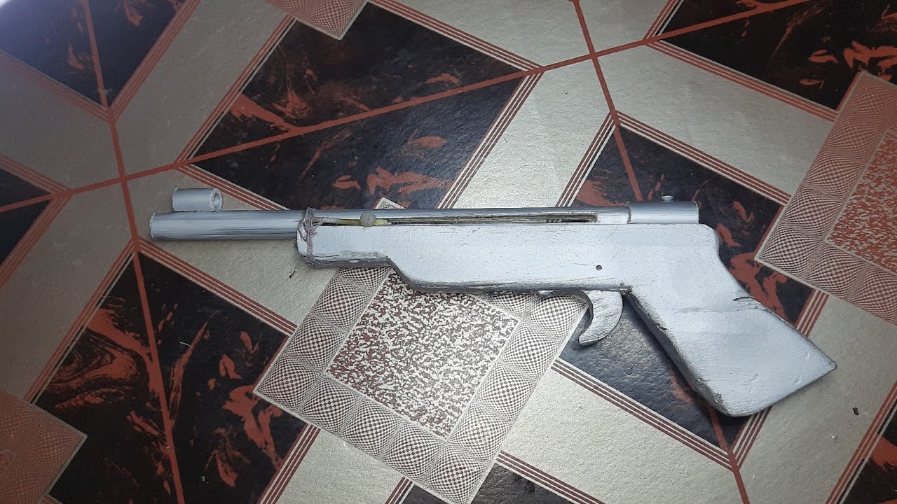 how to make bamboo Gun - YouTube