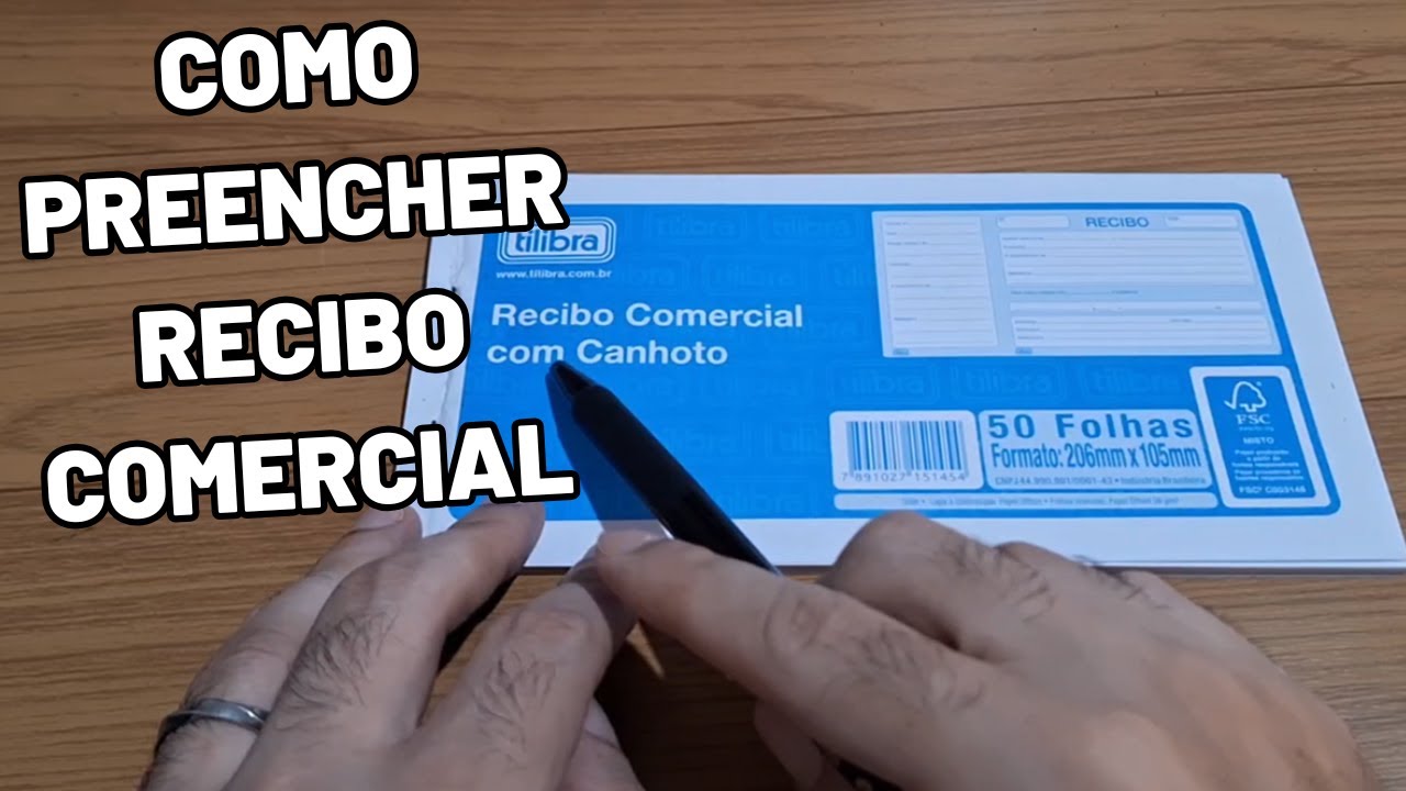 Como Preencher Um Recibo Com Canhoto