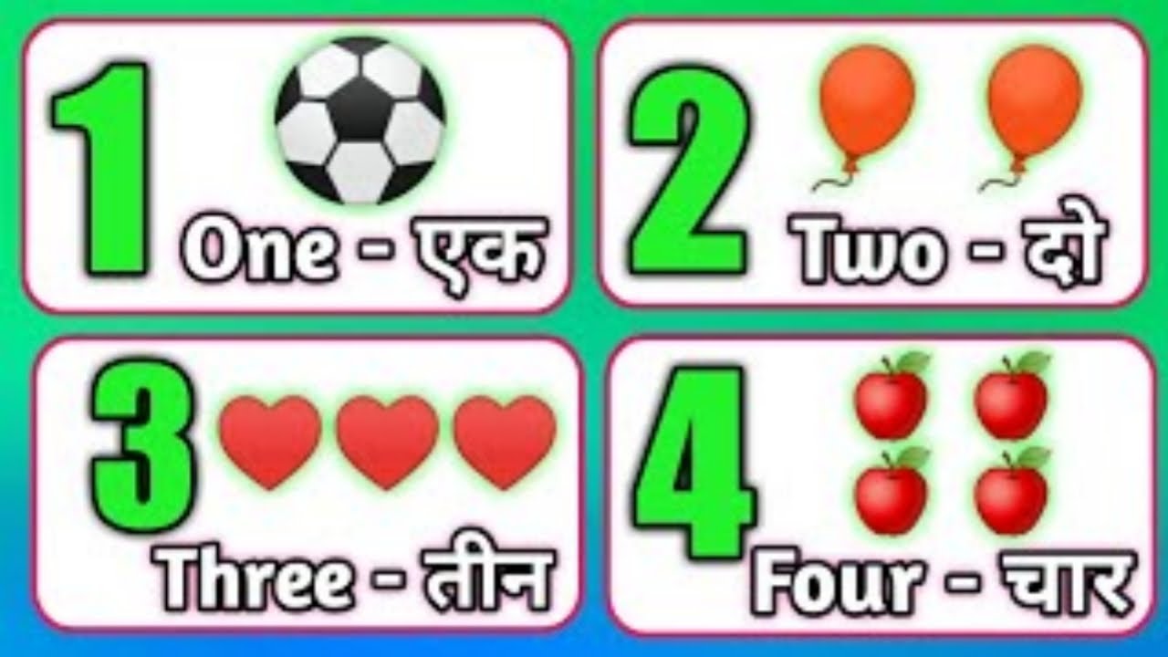 Learn to Counting 1 to 100 | 123 numbers | one two three, 1 से 100 तक ...