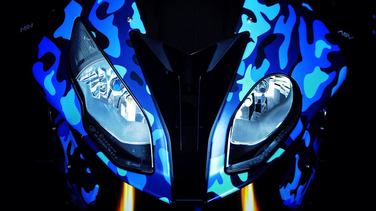 2016 BMW S1000RR Camo Wrap - YouTube