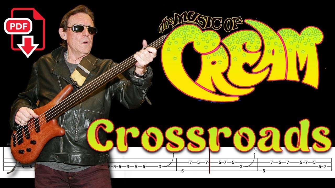 Cream - Crossroads (🔴Bass Tabs | Notation) @ChamisBass #creambass # ...