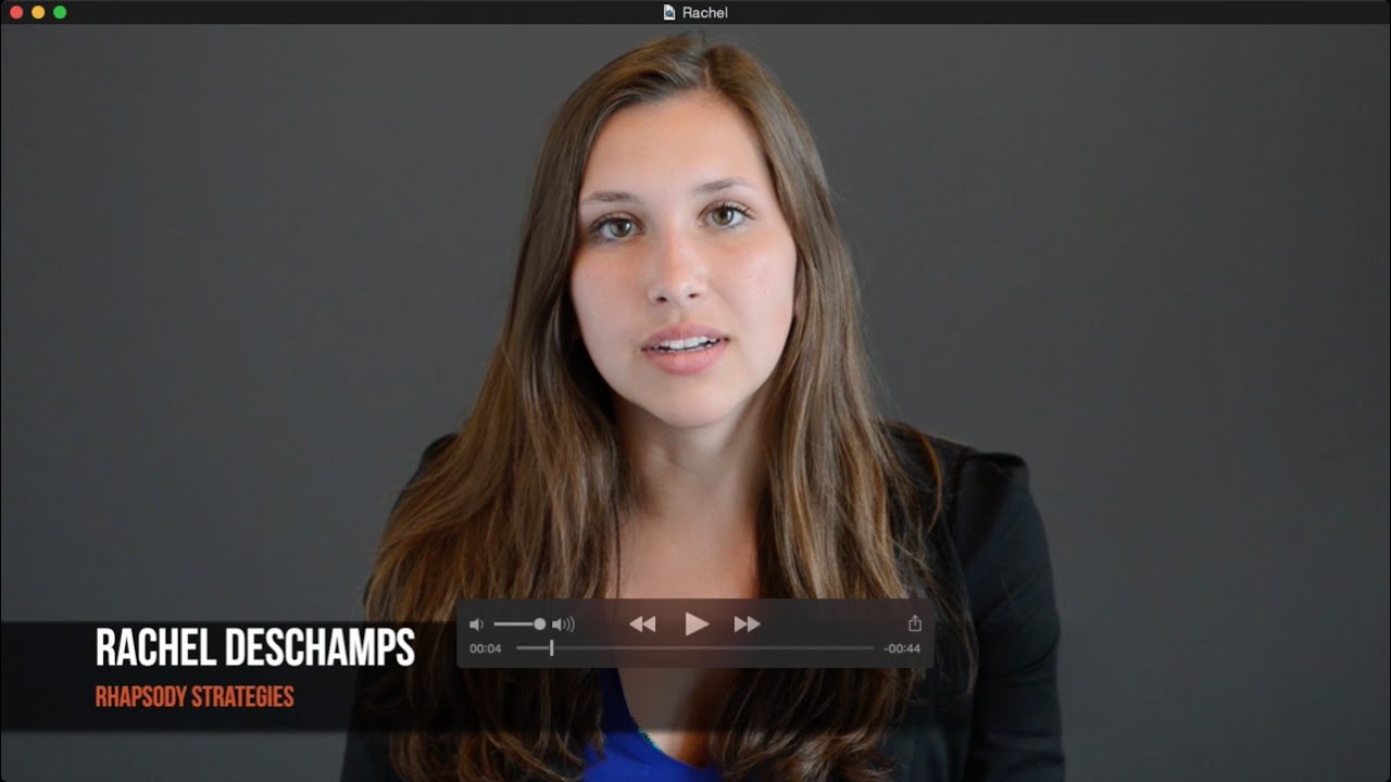 Why I Love What I Do - Rachel Deschamps | Rhapsody Strategies - YouTube