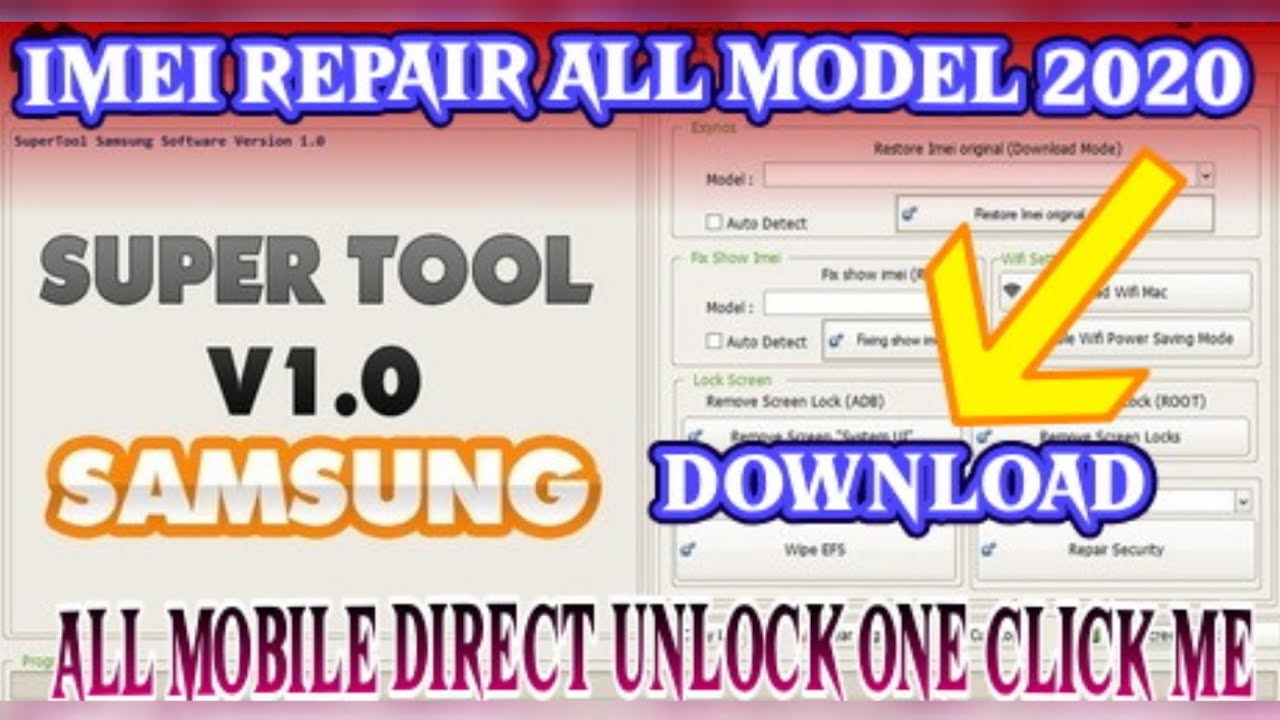 Samsung super tool all latest model 2020 - YouTube
