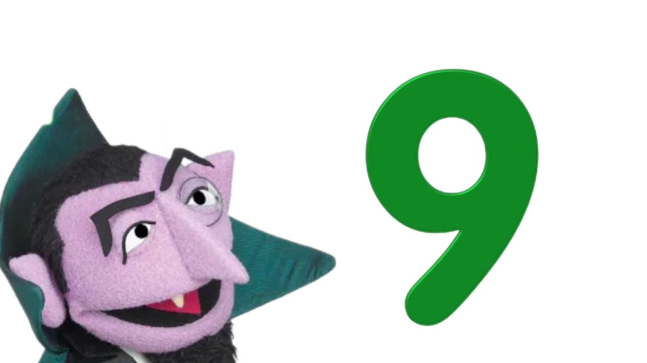 Sesame Street The Counts Number Of The Day Song #9 - YouTube