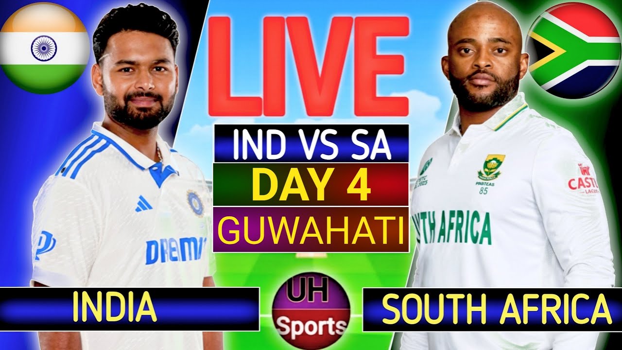 🔴 India vs South Africa, DAY 4, 2ND TEST, Cricket Live Match Today ...